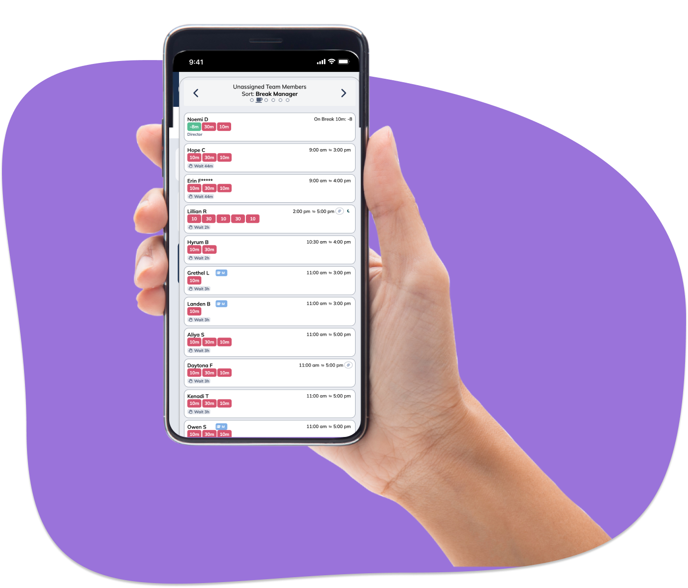 OneClickApp.com - Team Management
